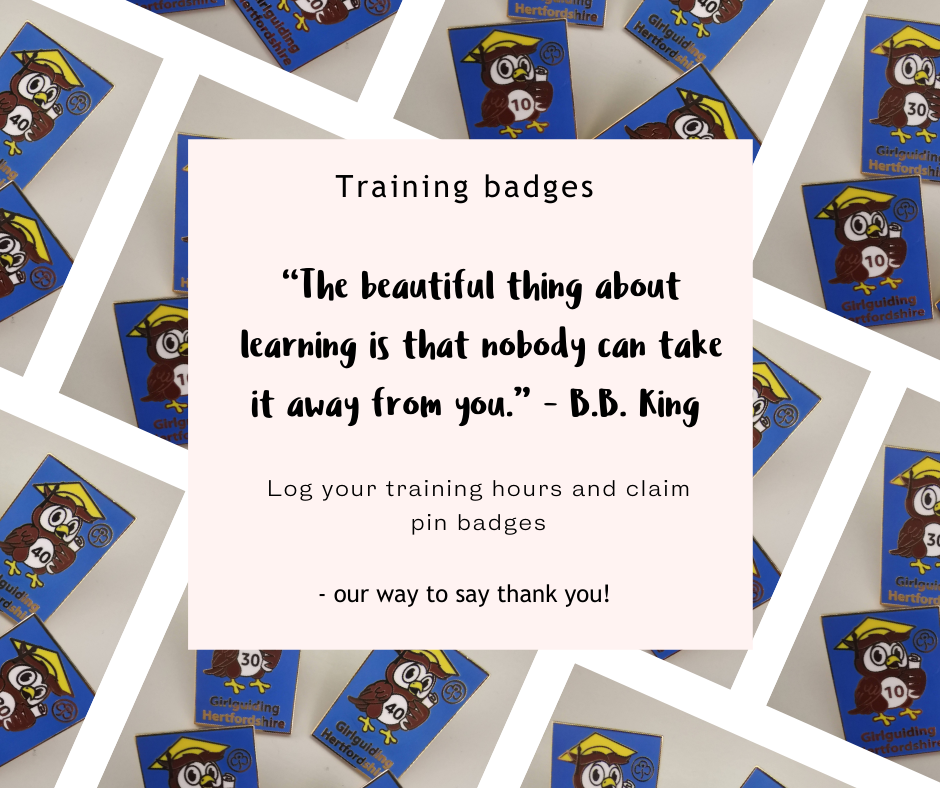Training Badges | Girlguiding Hertfordshire